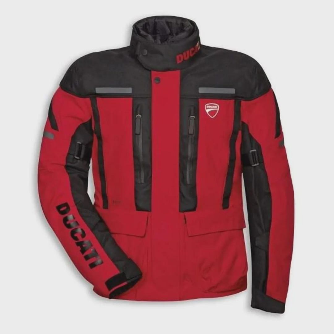Ducati Corse Textile Motorcycle Jacket: CE Armored, Waterproof, Summer ...