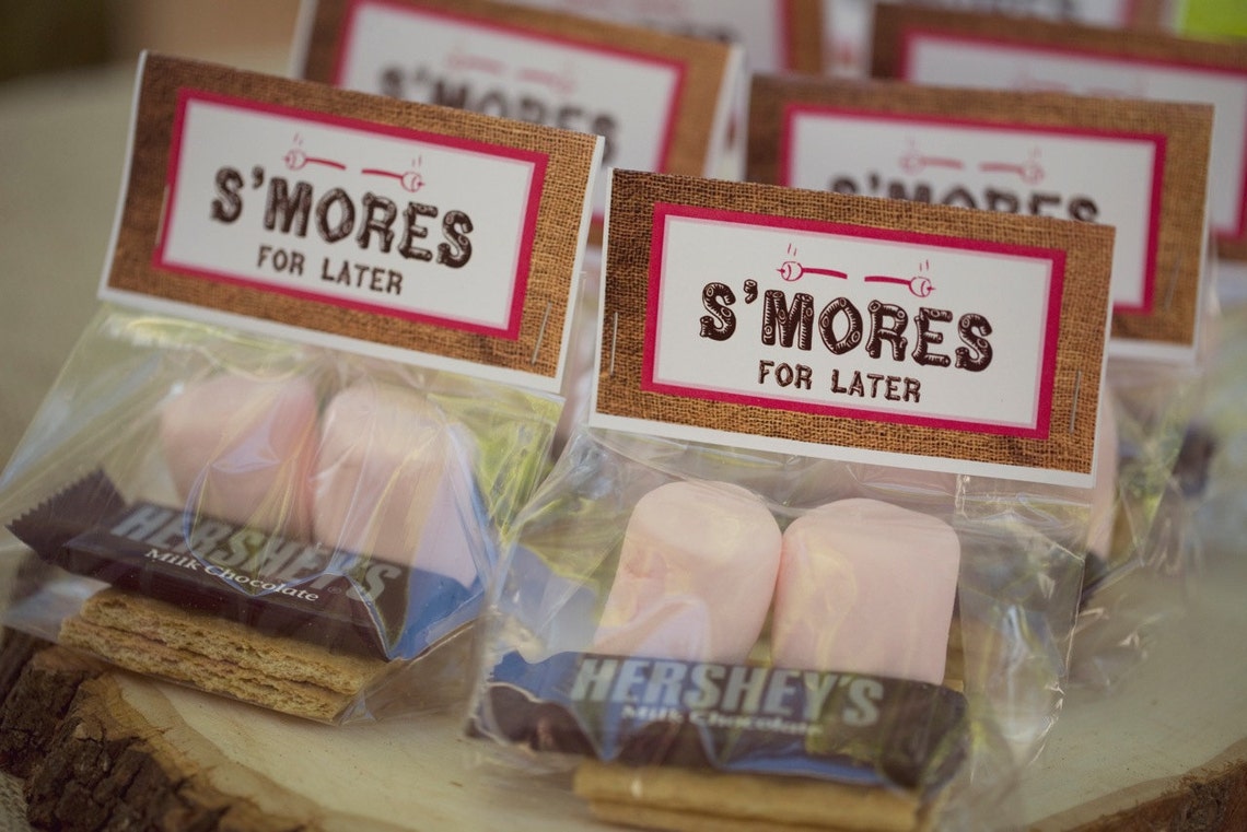 Printable Camping Party s'mores FOR Later | Etsy
