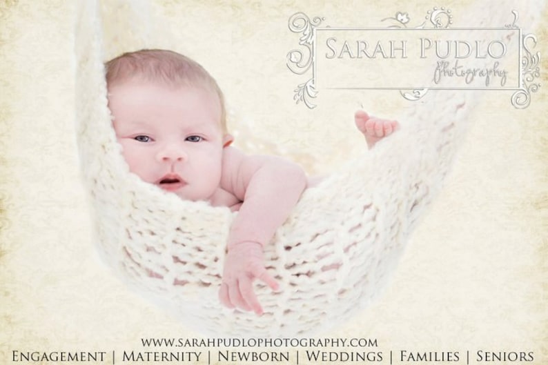 Off-white Baby Hammock Newborn Photo Prop Ready to Ship - Etsy