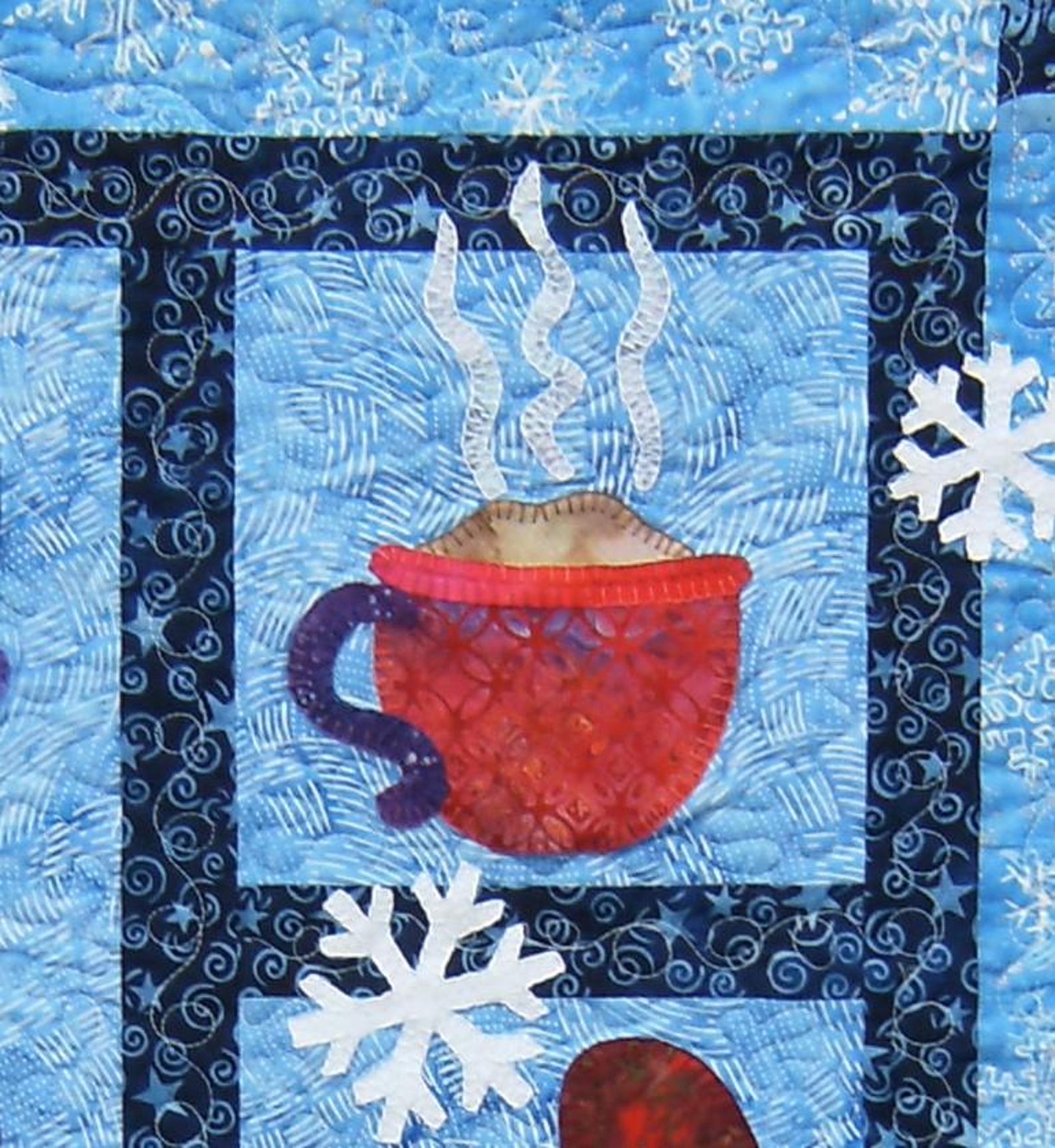 Winter Warm Ups Quilt Pattern – Wall Hanging With Seasonal Appliqué ...