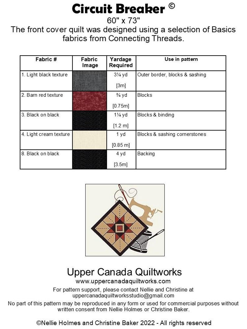 Circuit Breaker Quilt Pattern | Modern Geometric Design (PDF) - Etsy