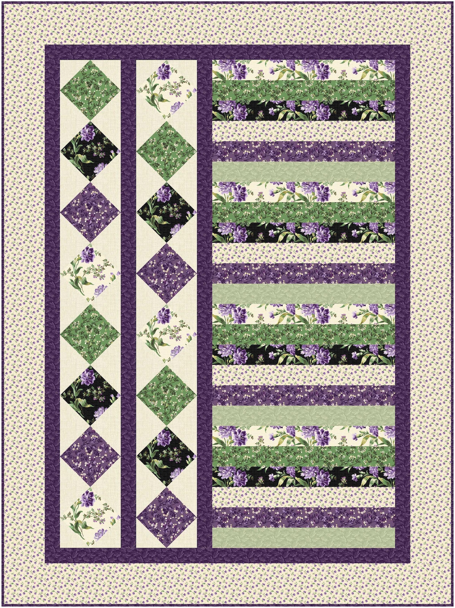 Away We Go Quilt Pattern: Easy Lap or Baby Quilt (45" X 60") - Etsy