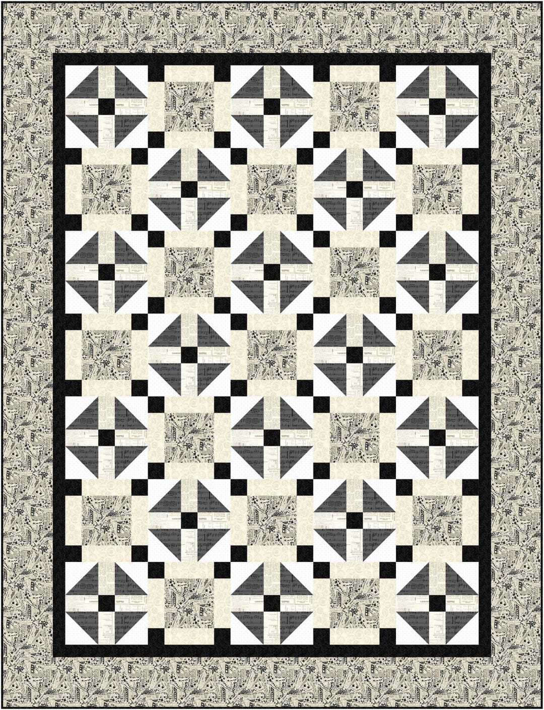 Modern Twin Quilt Pattern PDF: the Sunday Edition Lap Quilt (65x85in ...
