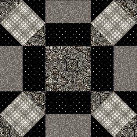 Shifting Gears Lap Quilt Pattern, Guys Quilt, Easy Quilt, Pieced Quilt ...