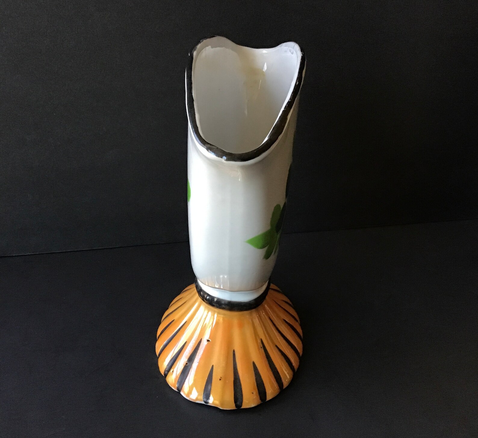 Vintage Fan Vase Hand Painted Floral Design Made in Japan - Etsy