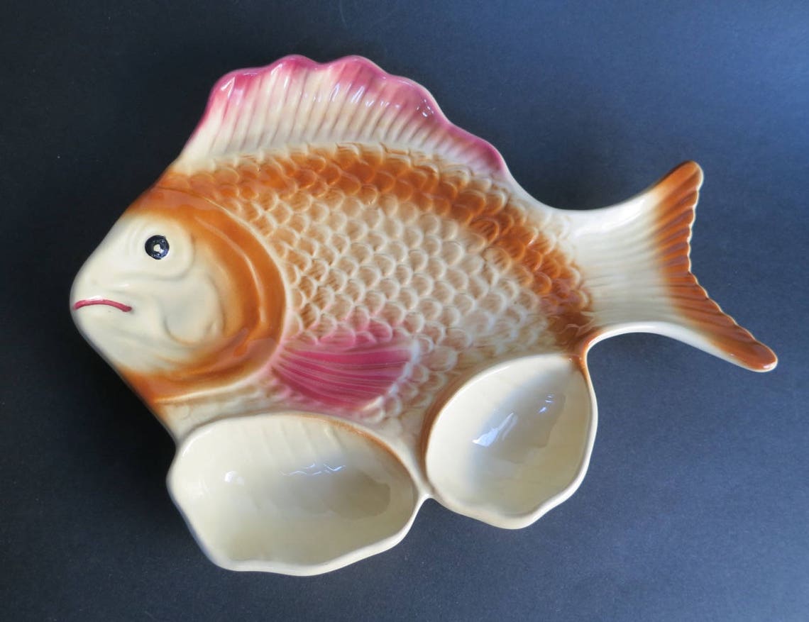 Vintage Fish Platter Ceramic Serving Piece | Etsy