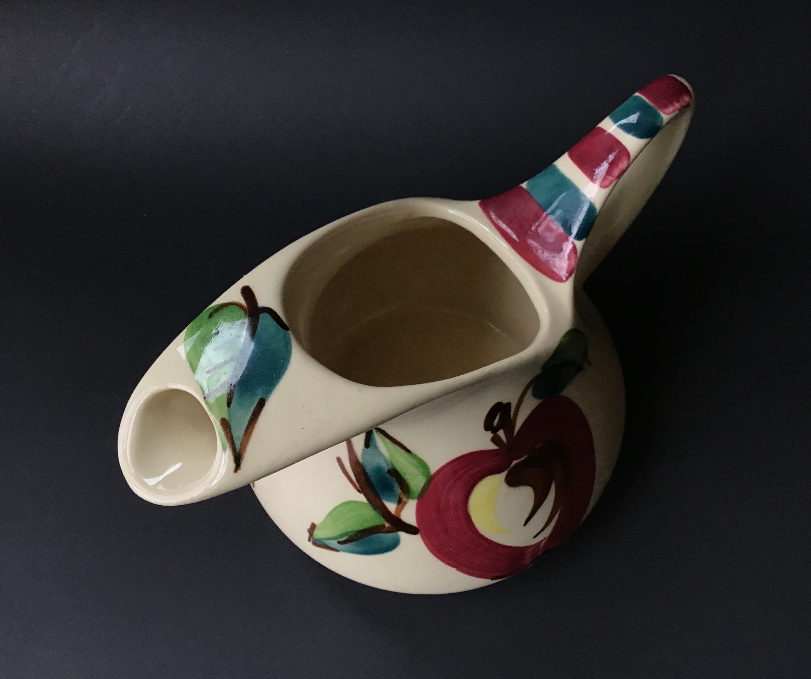 Vintage Purinton Pottery Pitcher Apple Pattern | Etsy