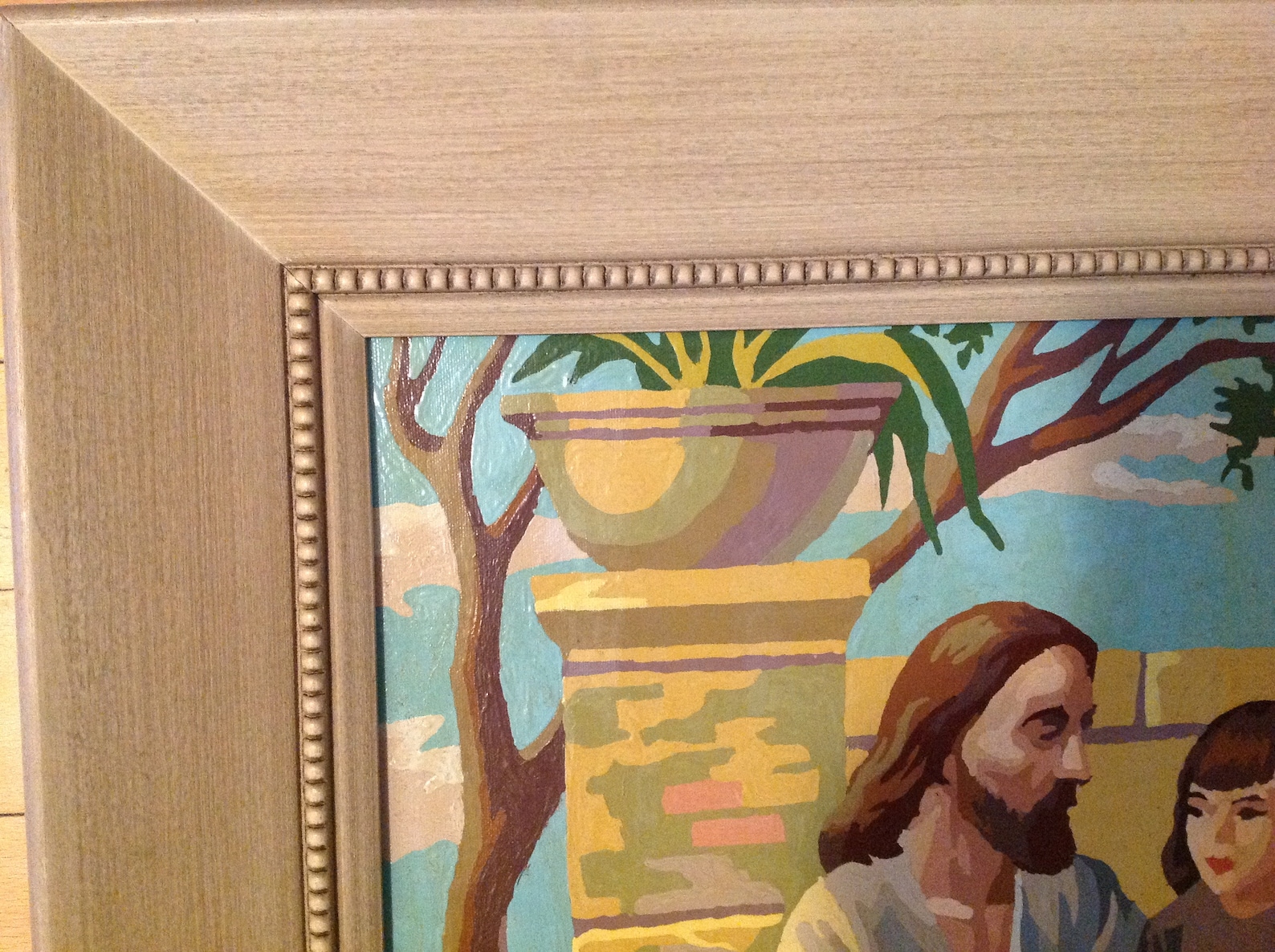 Paint by Number Jesus Painting Vintage Christ With Children | Etsy