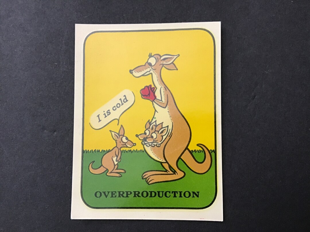 Vintage Water Slide Decal Kangaroo, Overproduction - Etsy
