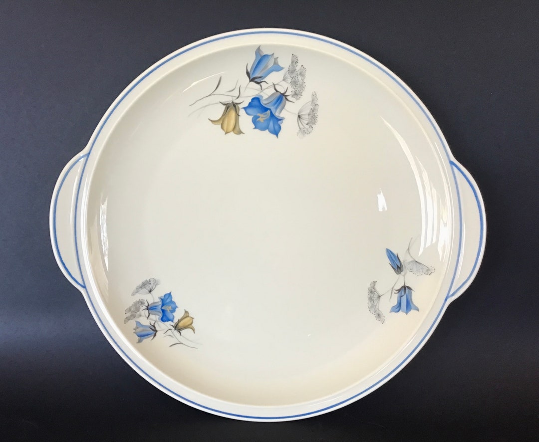 Vintage Rosenthal Winifred Cake Plate Blue Flowers Selb Germany ...