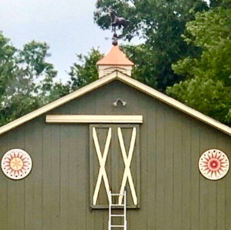 Sun and Moon Hex Sign II PA Dutch Style Promoting Universal - Etsy