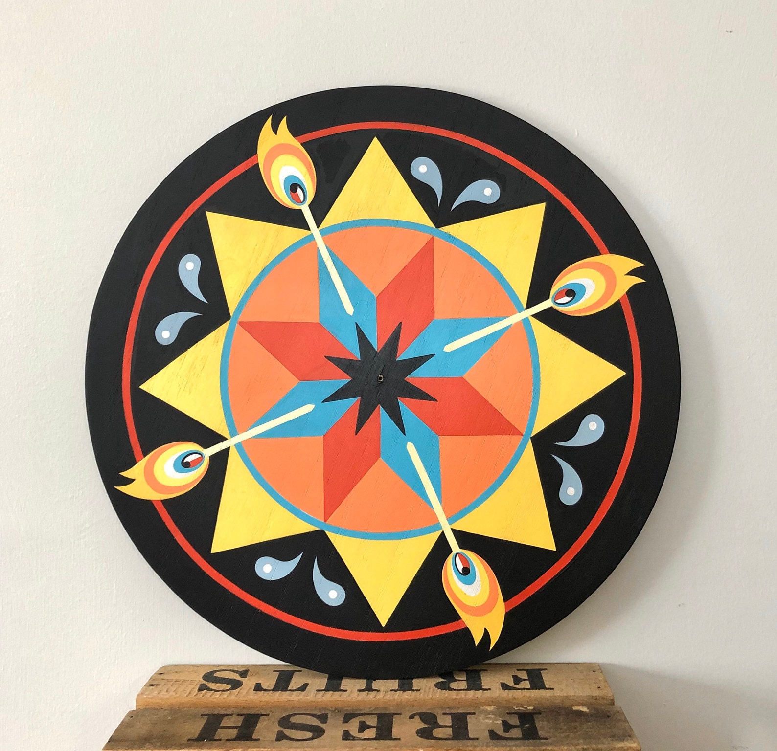 Barnburner Hunter Star Hex Sign PA Dutch Style Fire and - Etsy