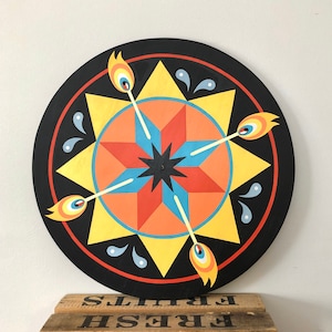 Barnburner Hunter Star Hex Sign PA Dutch Style Fire and - Etsy