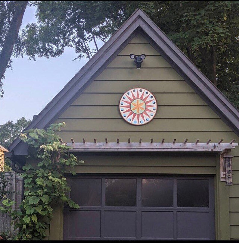 Sun and Moon Hex Sign II PA Dutch Style Promoting Universal - Etsy