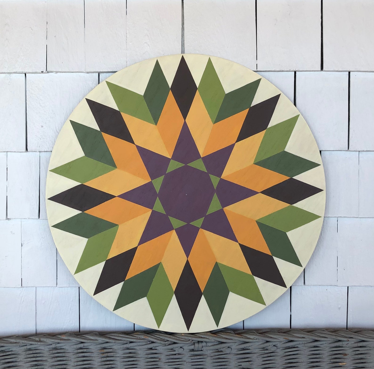 Barn Quilt Hex Sign PA Dutch Style | Etsy