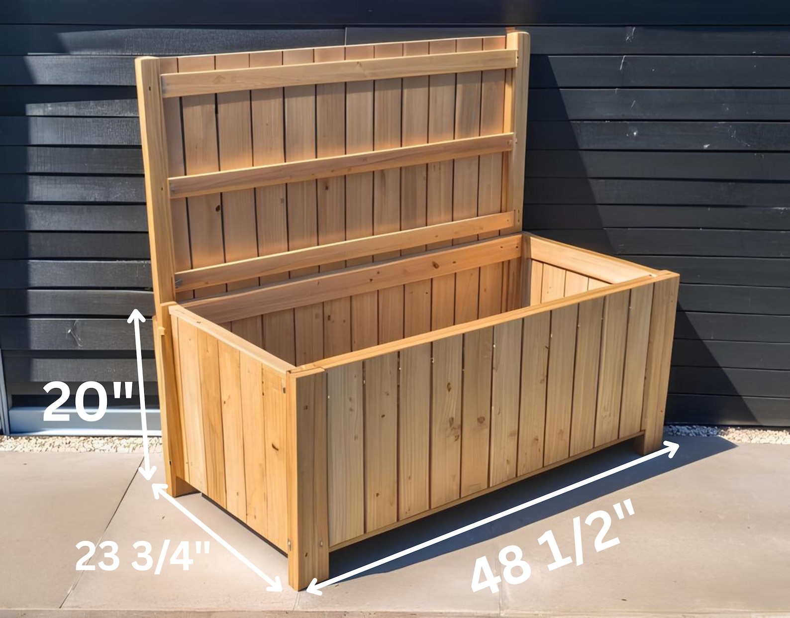 DIY Patio Storage Bench Build Plan: Beginner Woodworking Project (PDF ...