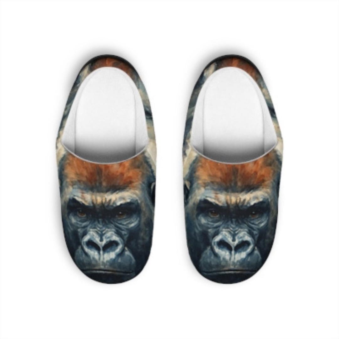 Watercolor Gorilla Slipperswomen/men - Etsy