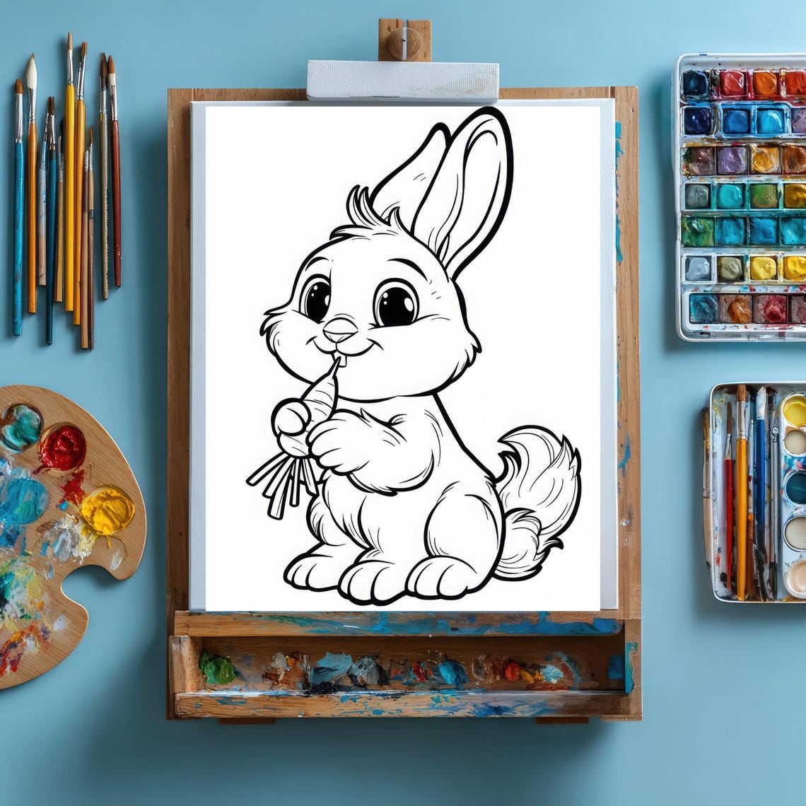 Cute Farm Animals Coloring Book for Kids – Printable PDF, Baby Animals ...