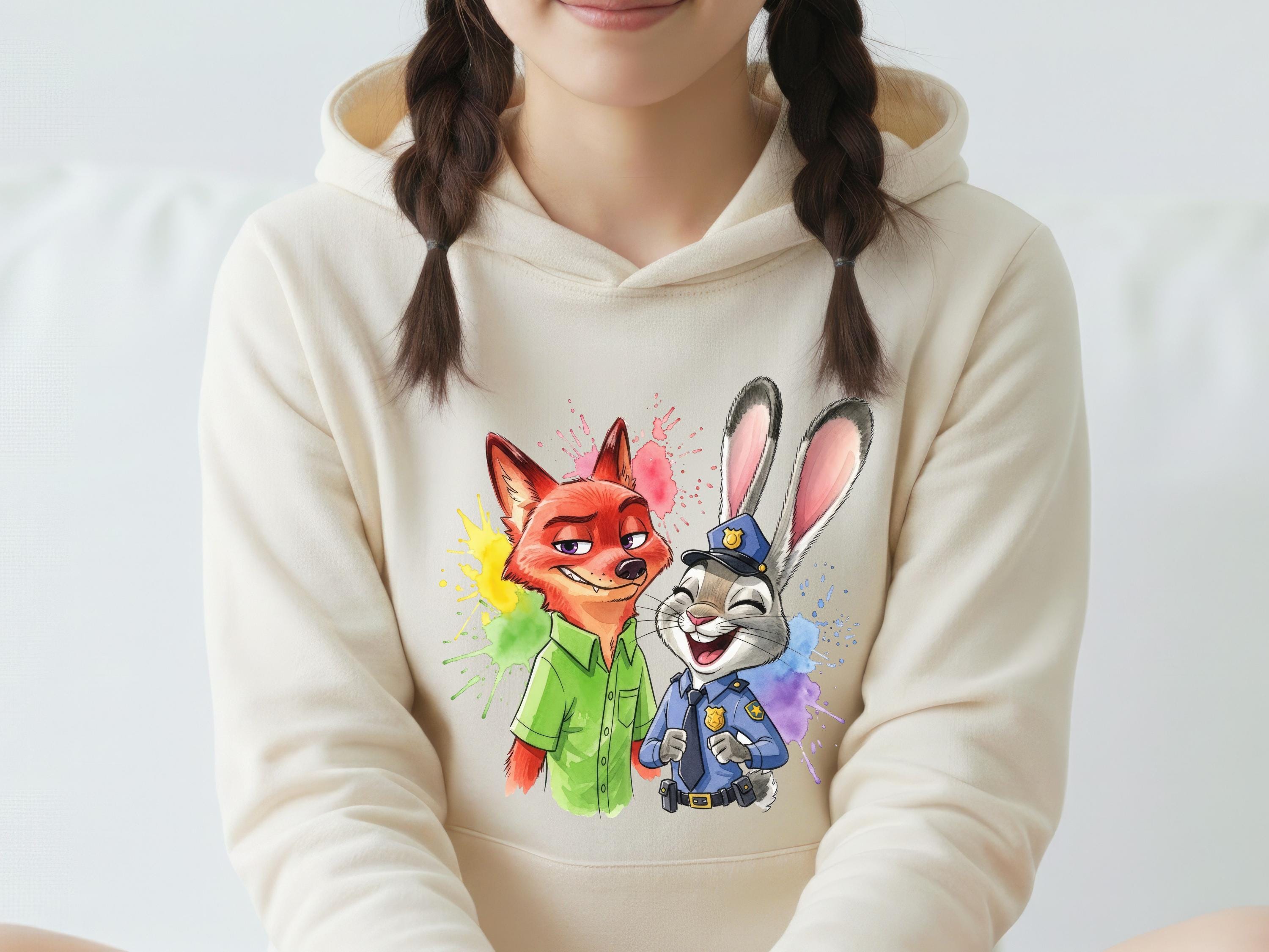 Zootopia PNG, Nick and Judy Sublimation Design, Funny Cartoon Animals ...