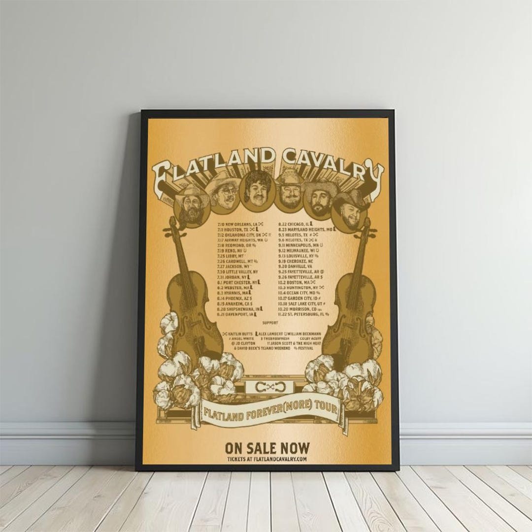 Custom Flatland Cavalry Tour 2025 Poster - Etsy
