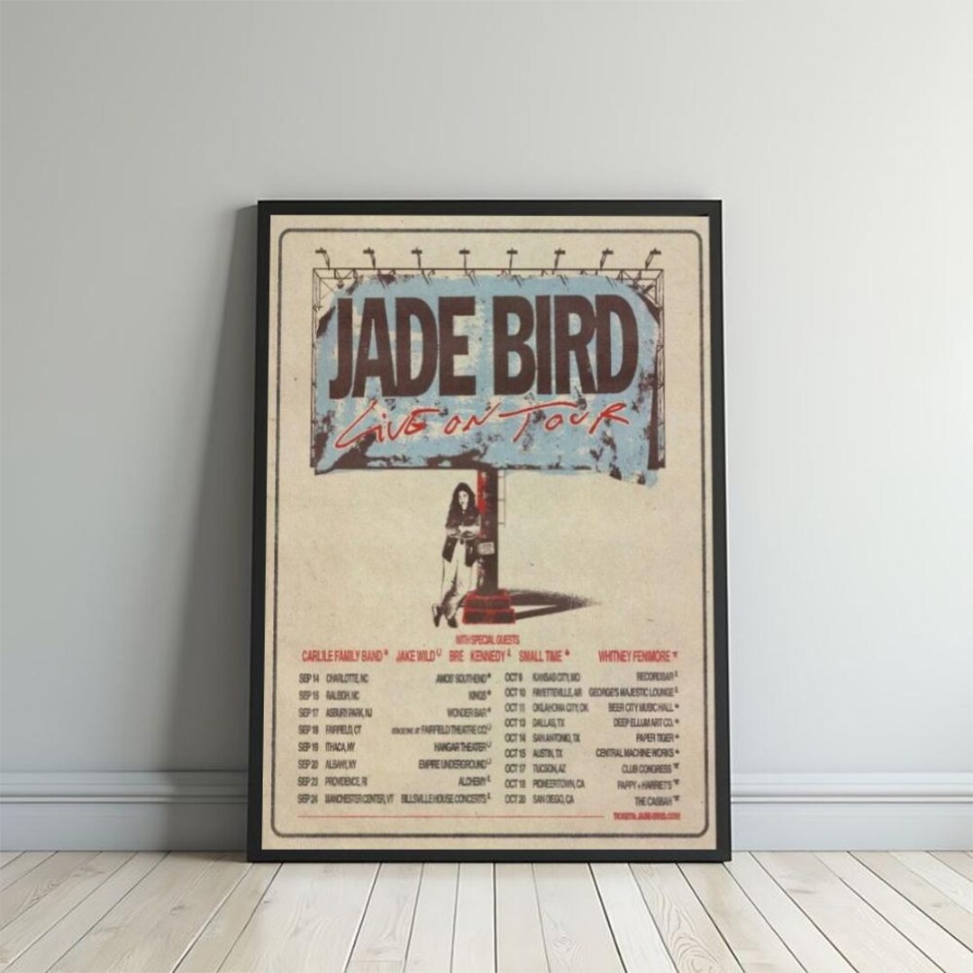 Jade Bird Tour Poster Sept 2025 - Etsy