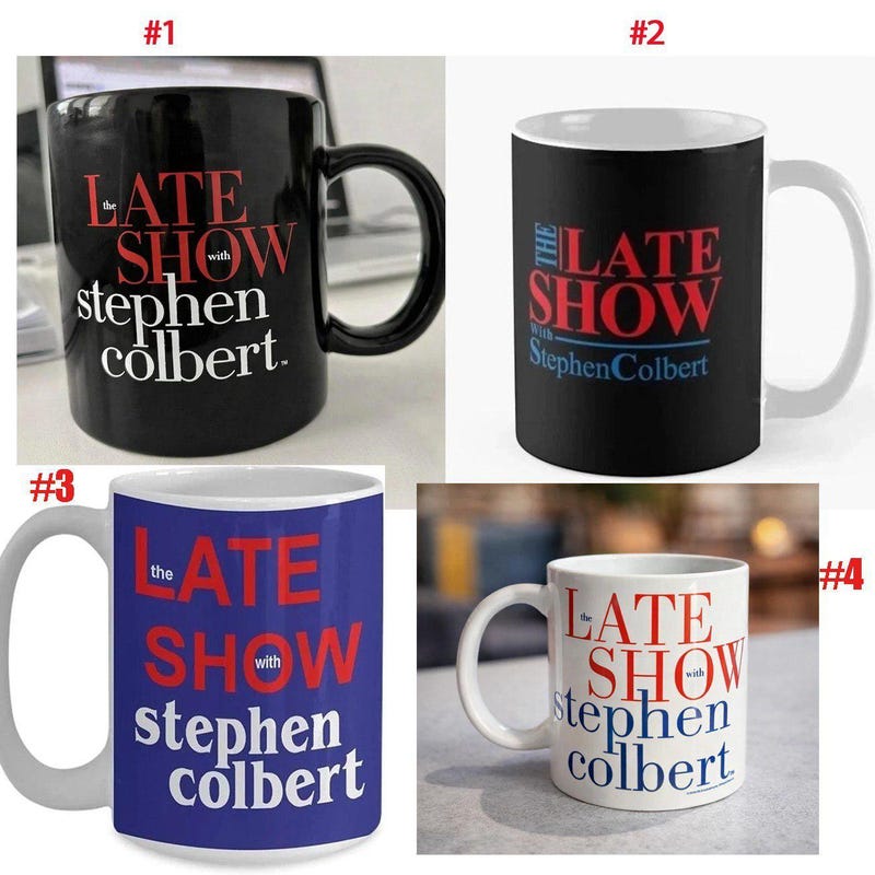 Stephen Colbert Mug Late Show - Etsy