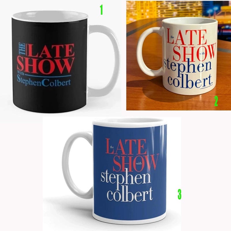 Stephen Colbert Mug Late Show - Etsy