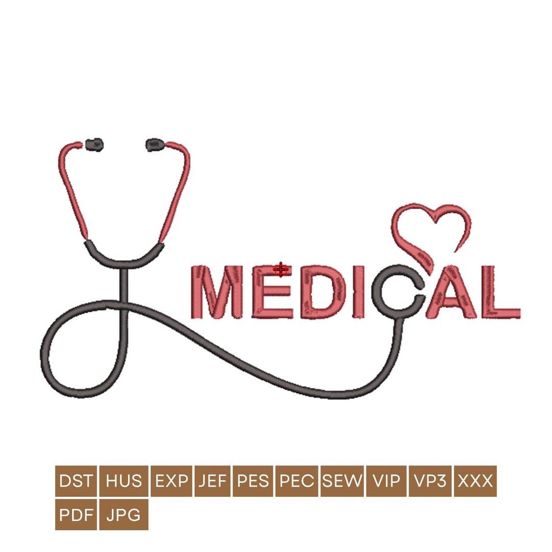 Medical Embroidery Design That is Digitized on Wilcom Textile ...