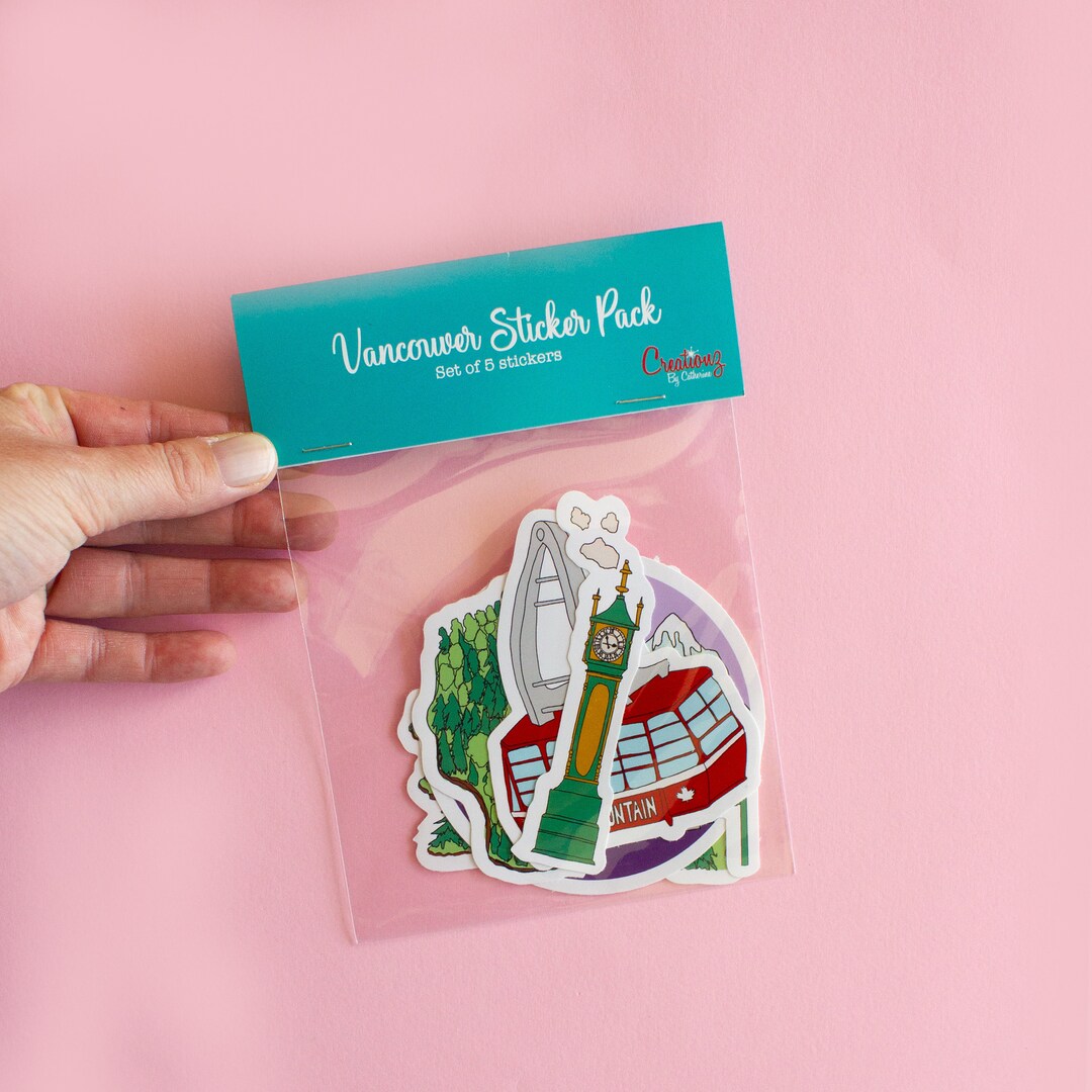 Vancouver Sticker Pack, Vinyl Stickers - Etsy