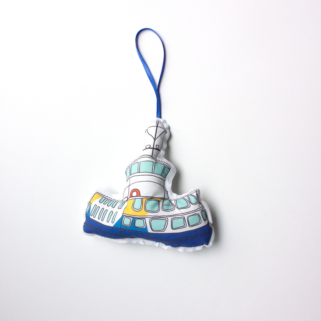 Halifax Ferry Boat Plush Ornament: Tree Decoration- Nova Scotia ...