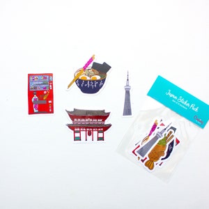 Japan Sticker Pack, Vinyl Stickers Japanese Inspired, Tokyo Sticker - Etsy