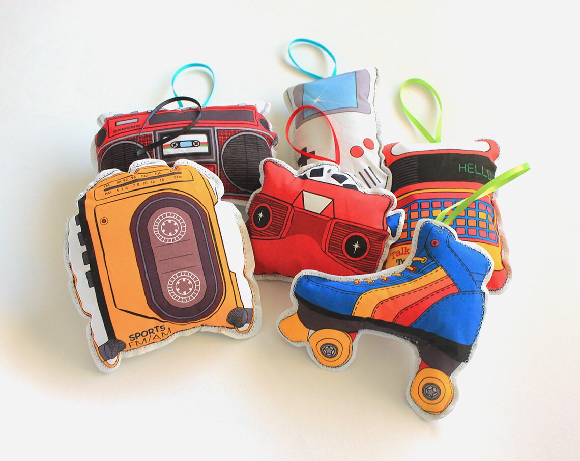 Arcade Machine Christmas Ornament Plush Arcade Game 1980s - Etsy