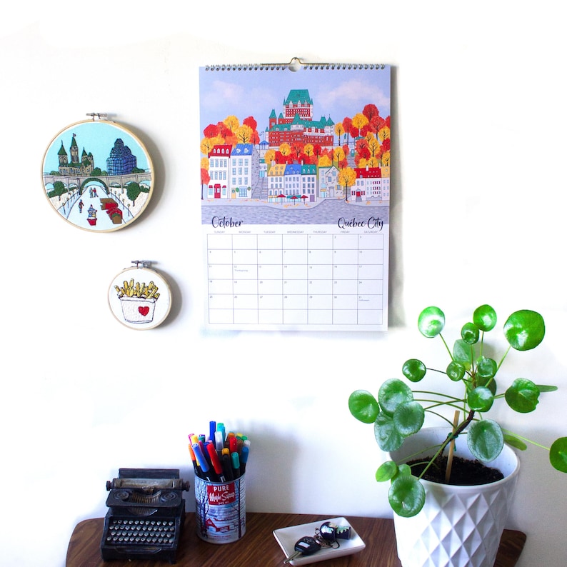 2026 Calendar, Canadian Illustrated Scenes, A3 Size - Etsy Canada