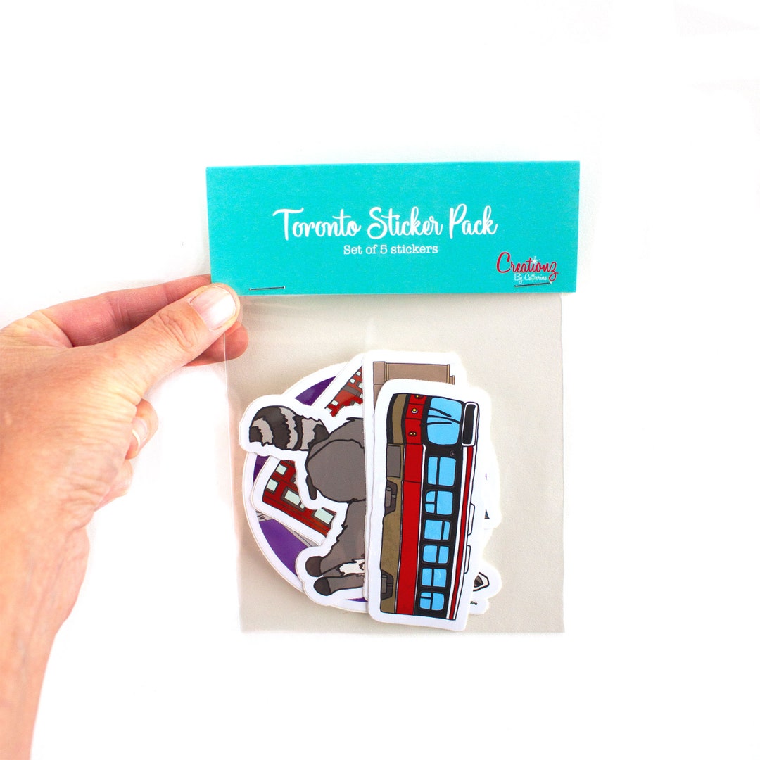 Toronto City Sticker Pack, Landmarks and Icons Vinyl Stickers - Etsy