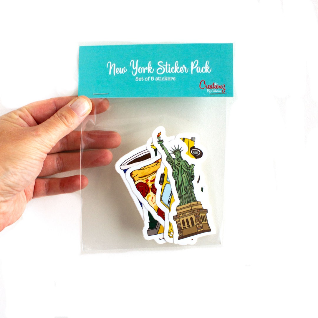 New York City Sticker Pack, Vinyl Stickers NYC Inspired - Etsy
