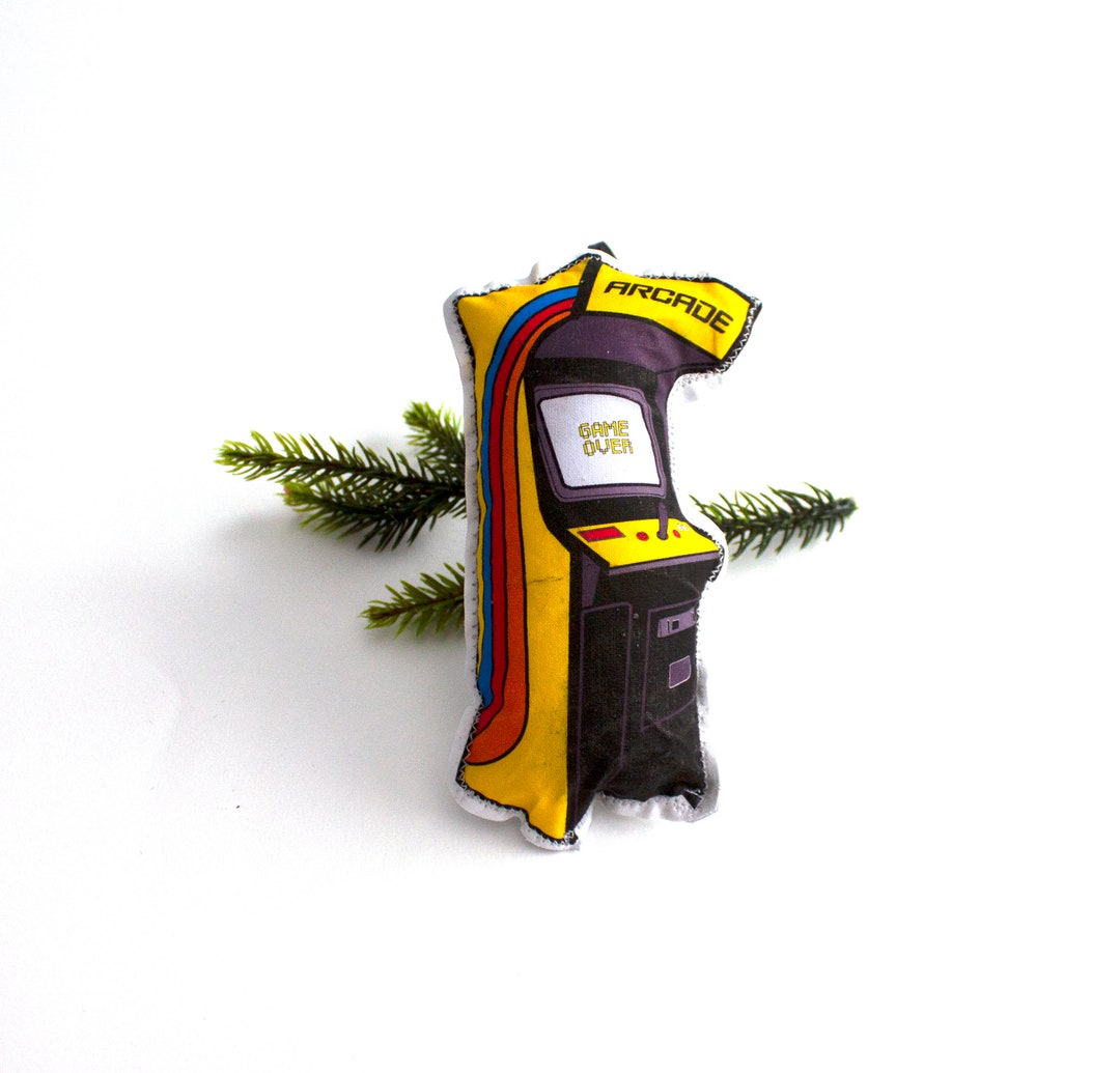 Arcade Machine Christmas Ornament, Plush Arcade Game, 1980s Retro Games ...