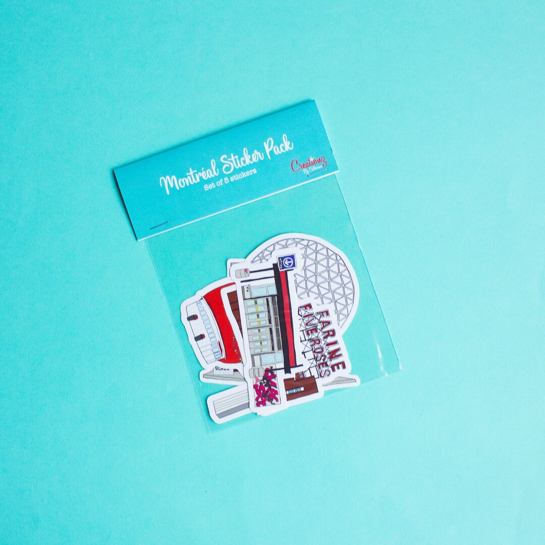 Montreal Sticker Pack Vinyl Stickers - Etsy