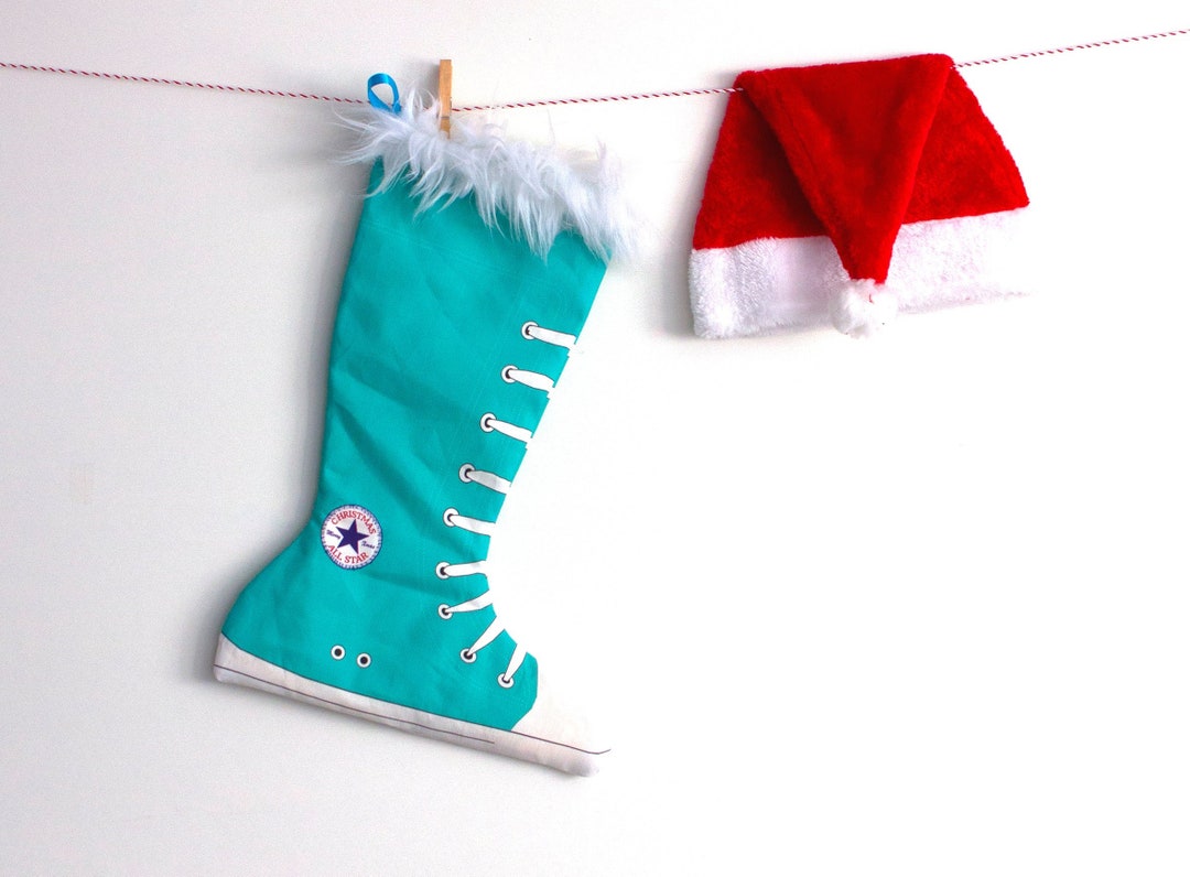 Christmas Stockings: Blue All Star Stocking, Holiday Santa Sack - Etsy