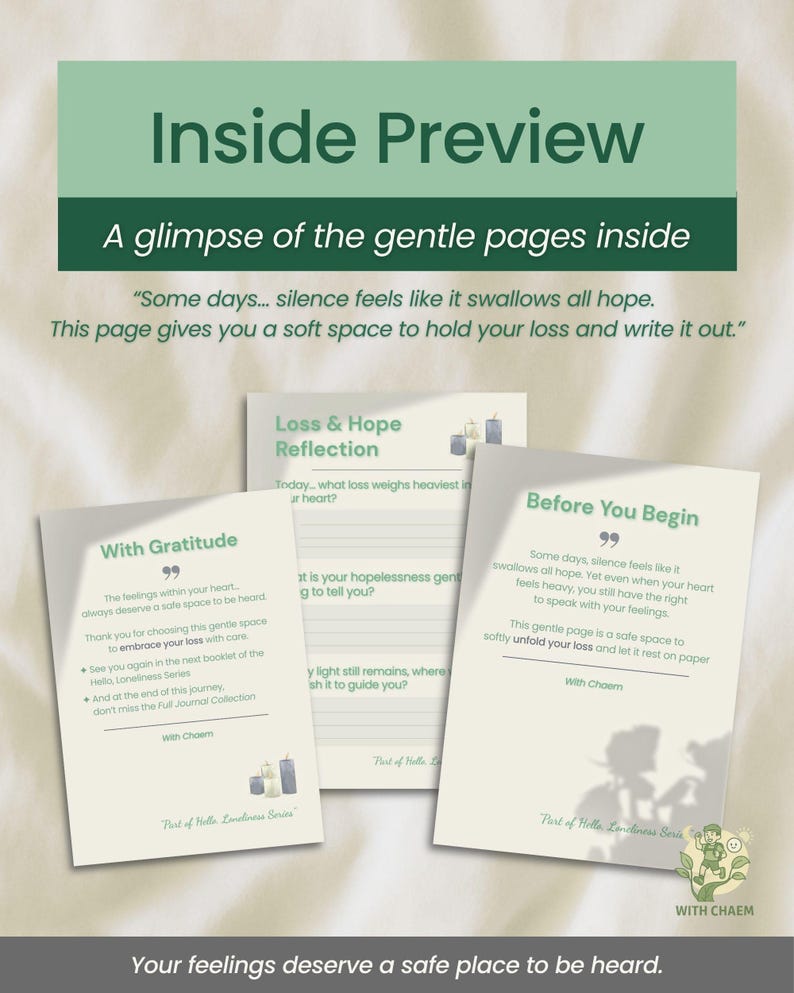 When Hope Fades | Gentle Healing Worksheet for Grief, Loss ...