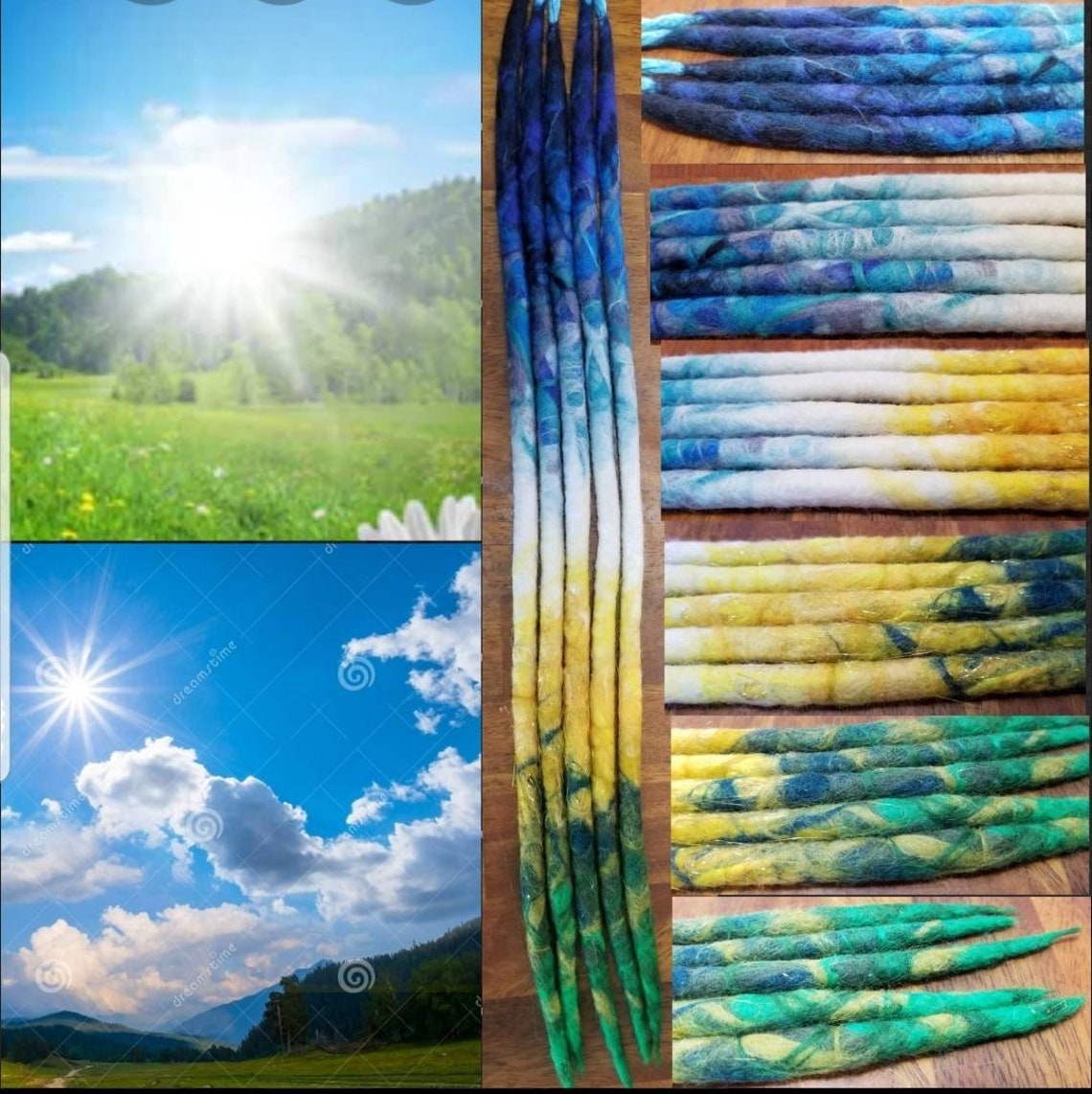 Custom Length Sunny Daze Art Loc Set - Etsy