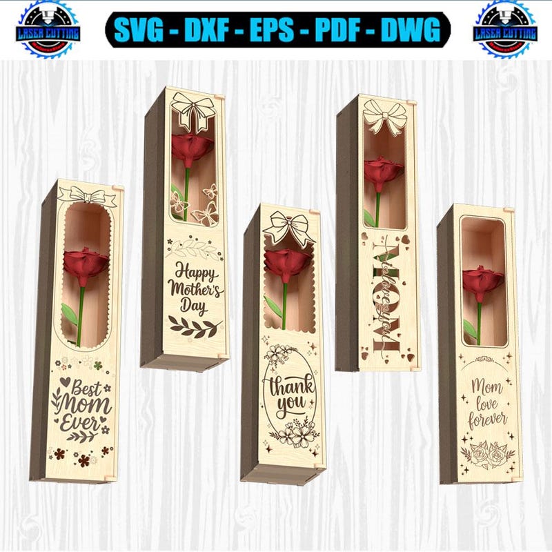 Single Rose With Box - Etsy