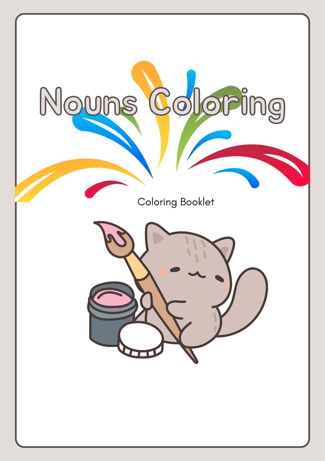 Coloring Pages, Nouns Coloring - Etsy