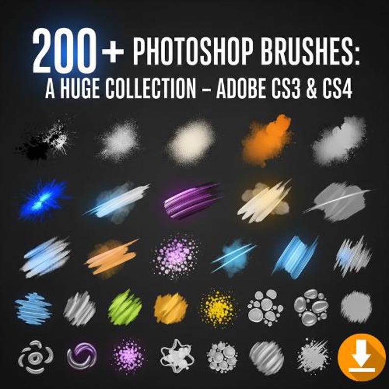200+ Photoshop Brushes Collection – Digital Brush Pack for Adobe CS3 ...