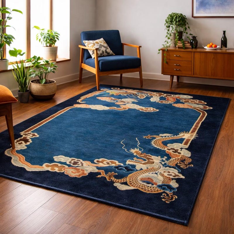 Wool Dragon Carpet - Etsy