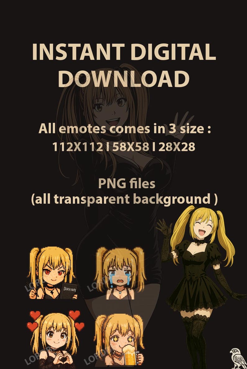 Chibi Misa Emote Pack for Twitch and Discord. Cute and Expressive ...