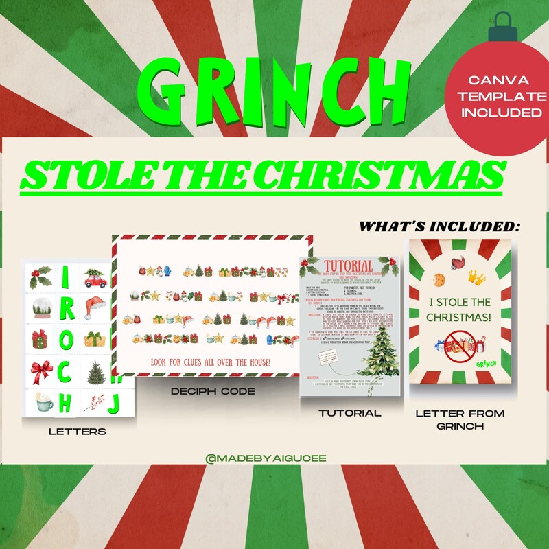 Grinch Scavenger Hunt - Etsy