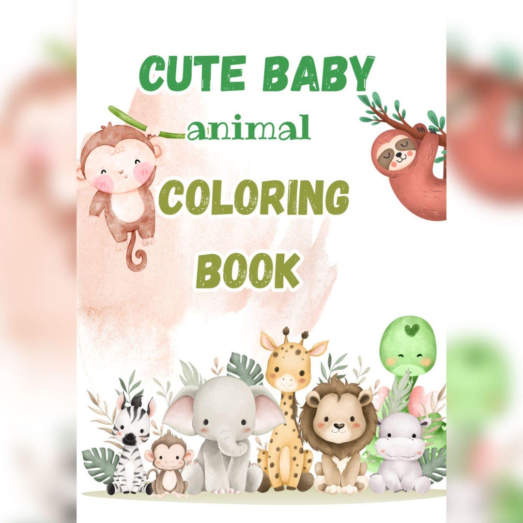 Best Selling |cute Animal Coloring Book | Kids Printable Coloring Pages ...