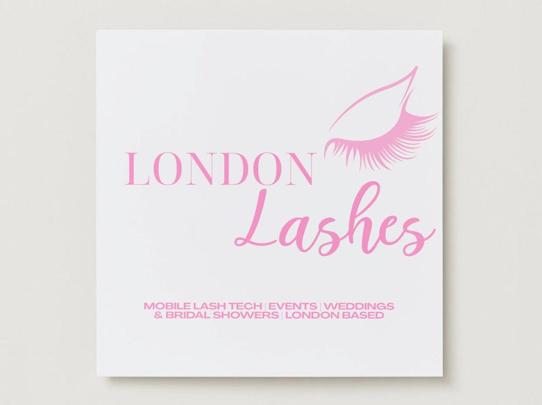 Editable Lash Logo Template: Custom Business Branding (digital Download ...