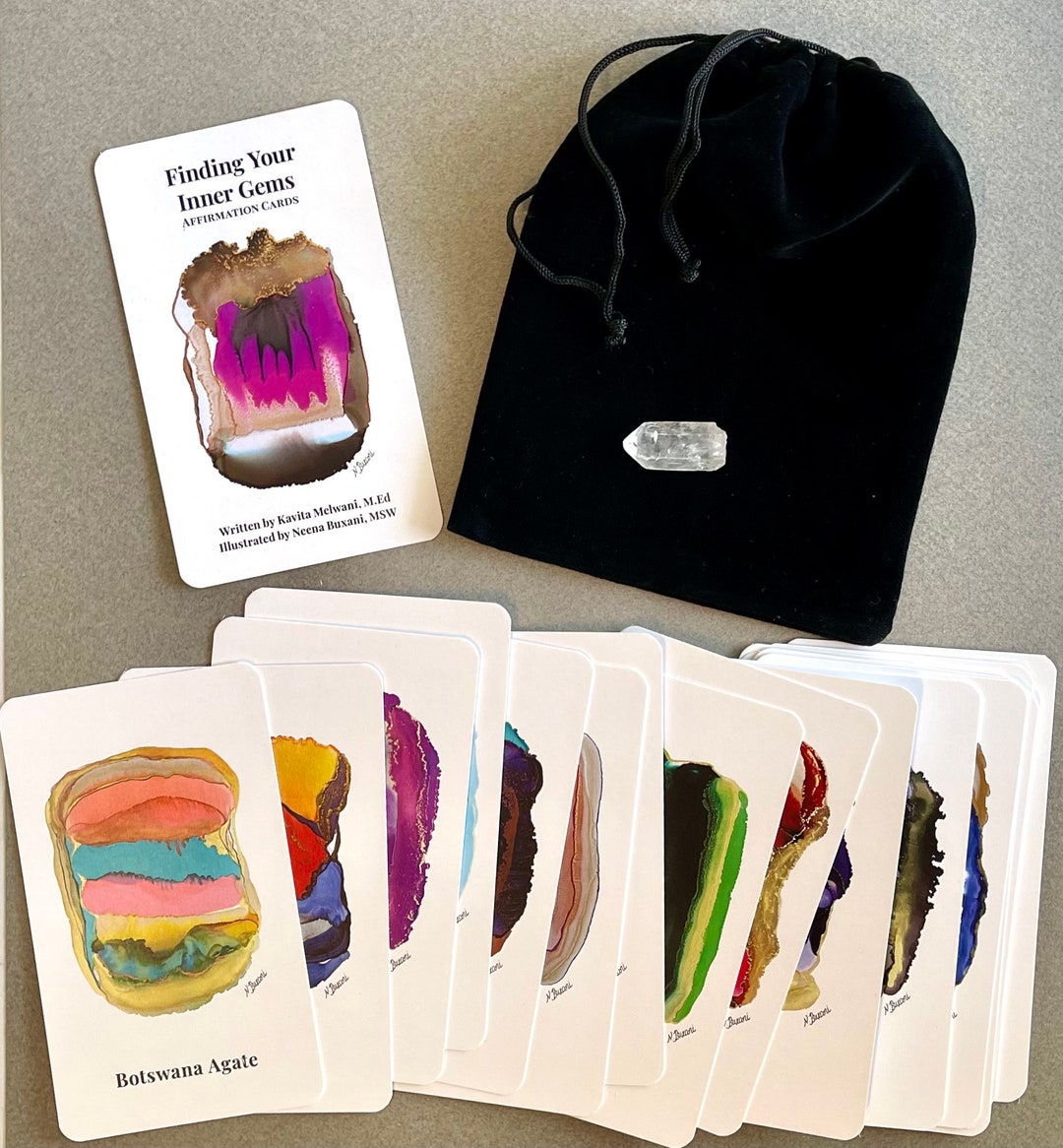 Finding Your Inner Gems: Affirmation Cards - Etsy
