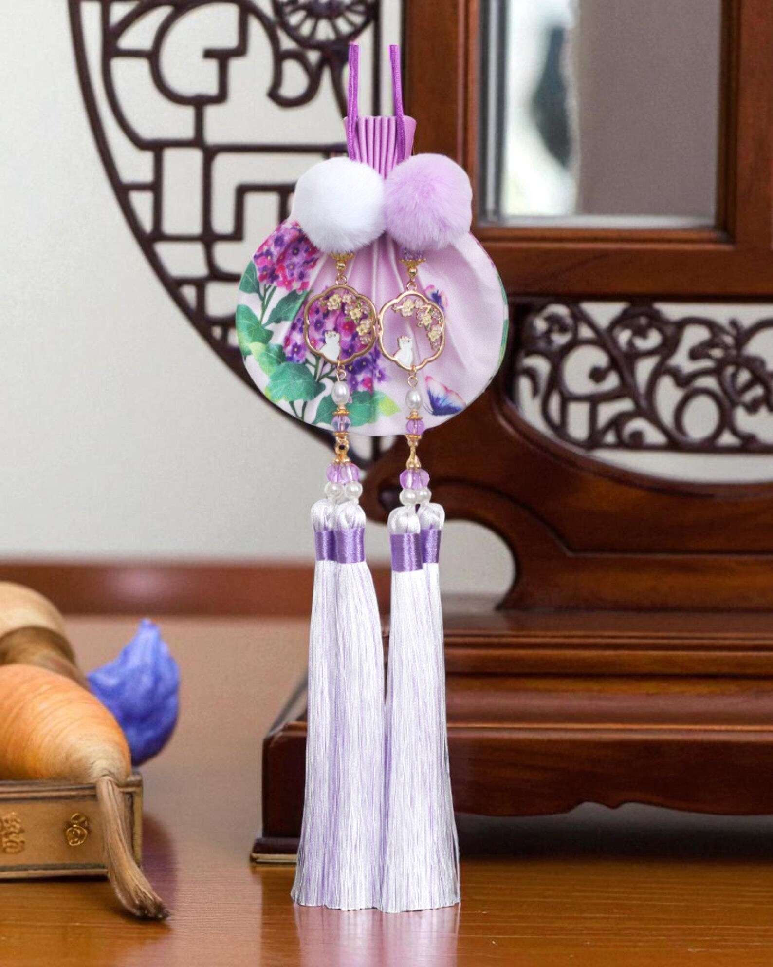 Handmade Chinese Fragrant Sachet | 10×8cm Herbal Aroma Bag | Natural ...